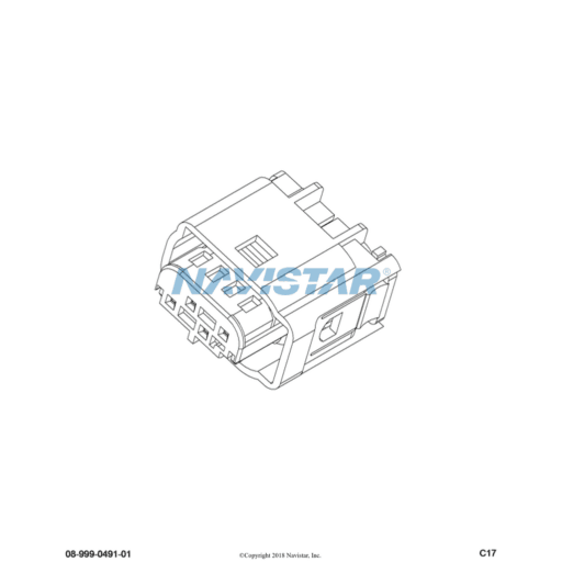 3600324C1 Navistar International | 4-Way AMP Micro Connector Body ...