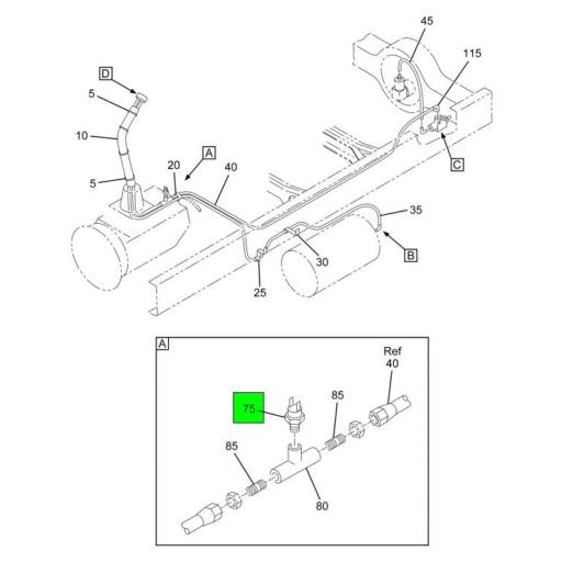 1621218C1 Navistar International | 2-Speed Axle Low-Pressure Indicator ...