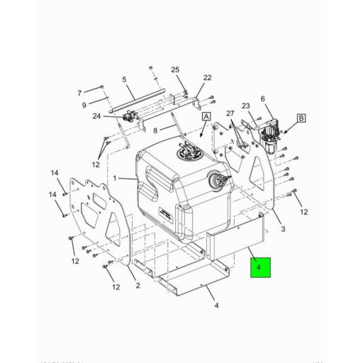 4158084C2 Navistar International | Center DEF Tank Support Assembly ...