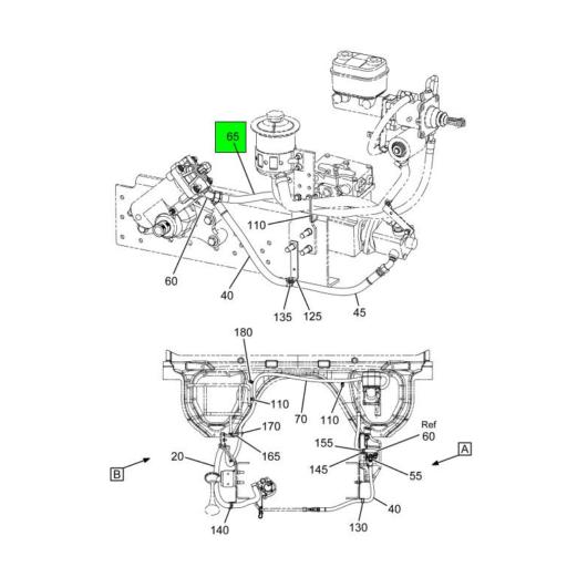 3564503C1 Navistar International | Power Steering Hose 05 in ID 471 in ...