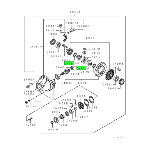MC074703 Mitsubishi FUSO | Rear Differential Side Gear | Source One Parts Center