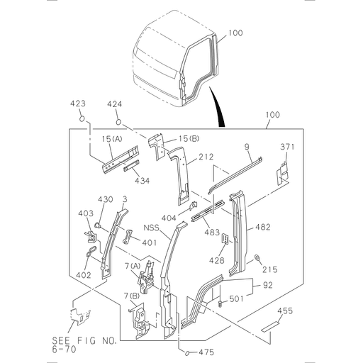 8-97851-227-6 Isuzu | D-post Upr lh Panel | Source One Parts Center