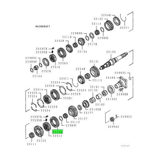 ME610893 Mitsubishi FUSO | Sleeve for Manual Transmission for First and ...