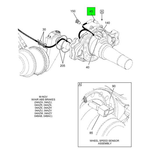 3836515C91 Navistar International | Speed Sensor Transmitter Straight ...
