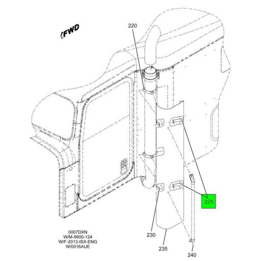 1518604C1 Navistar International | Exhaust Pipe Shield Bracket | Source ...