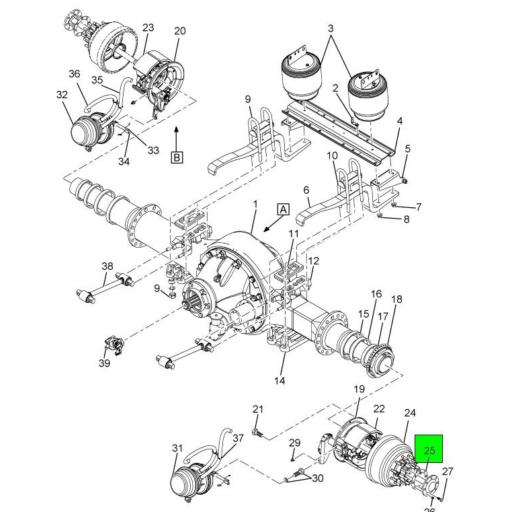 3566160C1 Navistar International | GASKET AXLE SHAFT FLANGE | Source ...