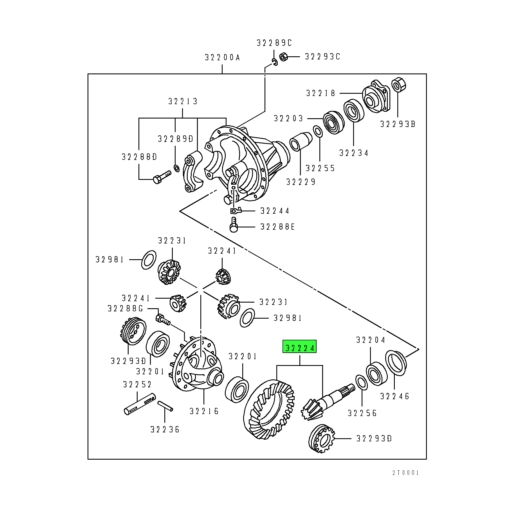 MC836285 Mitsubishi FUSO | Front Differential Final Drive Gear Kit ...
