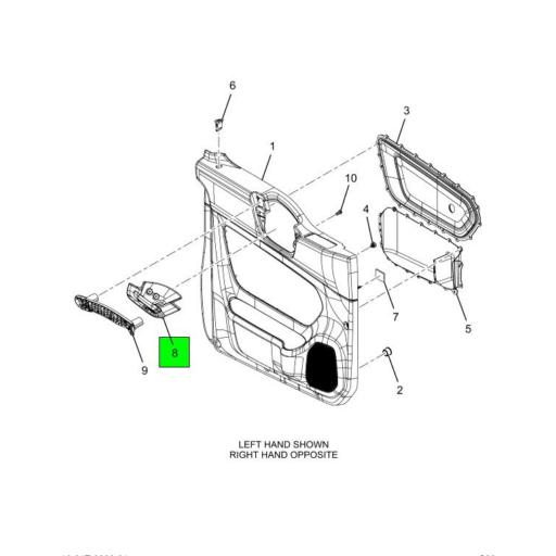 4053966C93 Navistar International | Right-Hand Chrome Inside Door ...