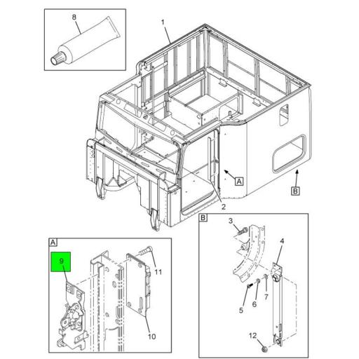 2513642C3 Navistar International | Left-Hand Access Door Lever Latch ...