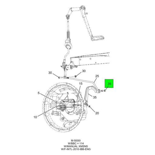 3812674C1 Navistar International | Clutch Lever With Offset Engine ...