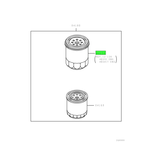 ME014833 Mitsubishi FUSO | Oil Filter | Source One Parts Center