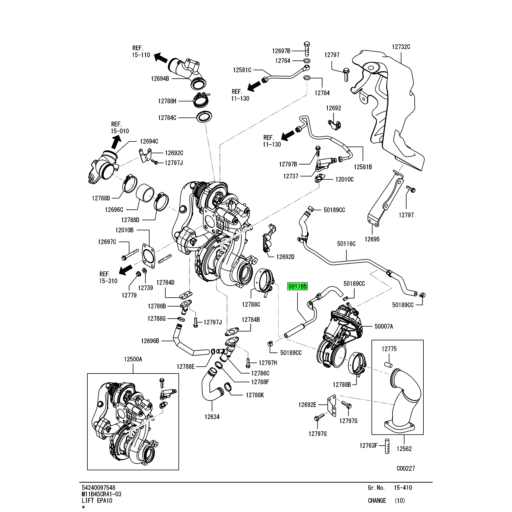 QC000547 Mitsubishi FUSO | Exhaust Brake Water Pipe | Source One Parts ...