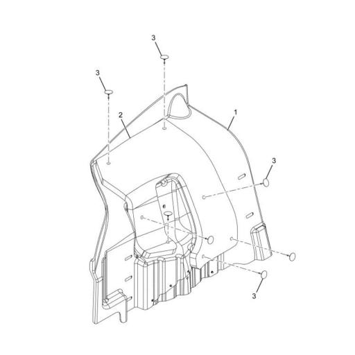 3917074C92 Navistar International | Right Panel Splash Assembly with ...