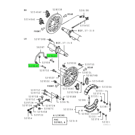MC889519 Mitsubishi FUSO | Rear Brake Pin | Source One Parts Center
