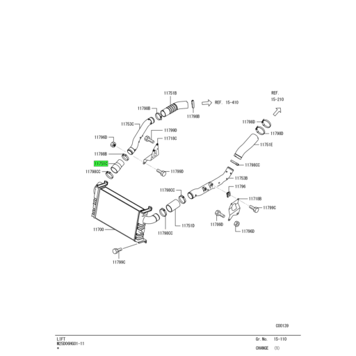 ME418272 Mitsubishi FUSO | Inter Cooler Air Hose | Source One Parts Center