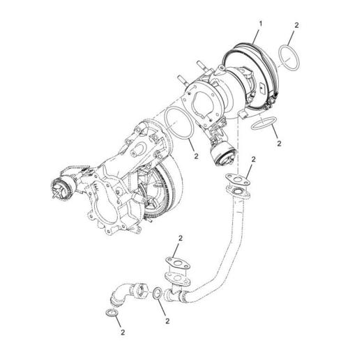 3007665C92 Navistar International | Kit High-Pressure Turbocharger 13 L ...