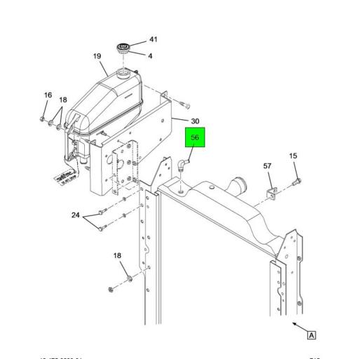 444821C2 Navistar International | Elbow Fitting 3/8 in NPT x 3/8 in ...