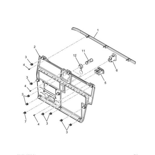 6722591C91 Navistar International | PANEL WING CTR STACK IP BEZ ASSY ...