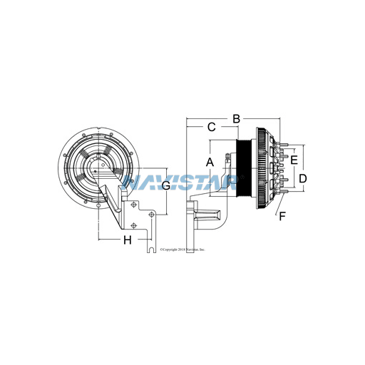 HOR99A9957 Navistar International | DRIVE FAN AND MOUNTING ASSEMBLY ...