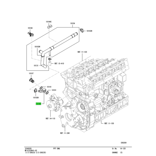 MK667439 Mitsubishi FUSO | Cooling Water Line Joint | Source One Parts ...