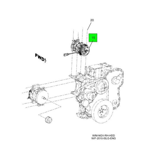 3863440C4 Navistar International | Air Conditioner Compressor Assembly ...