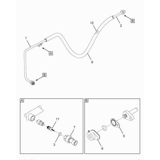3840921C95 Navistar International | AC Hose Condenser to Evaporator ...