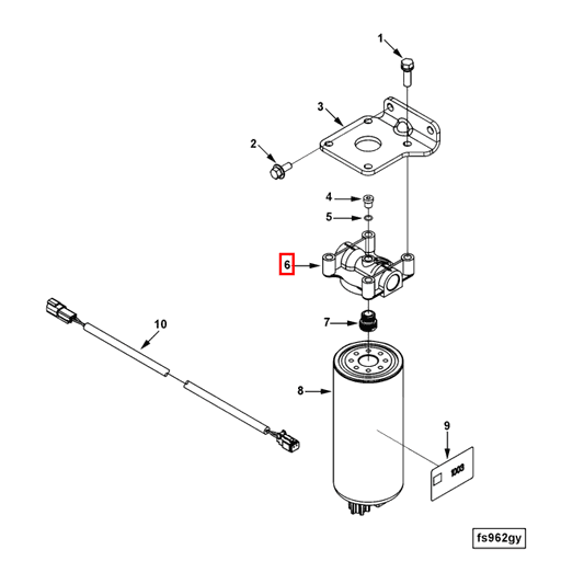 3944986 Cummins | Fuel Filter Head | Source One Parts Center