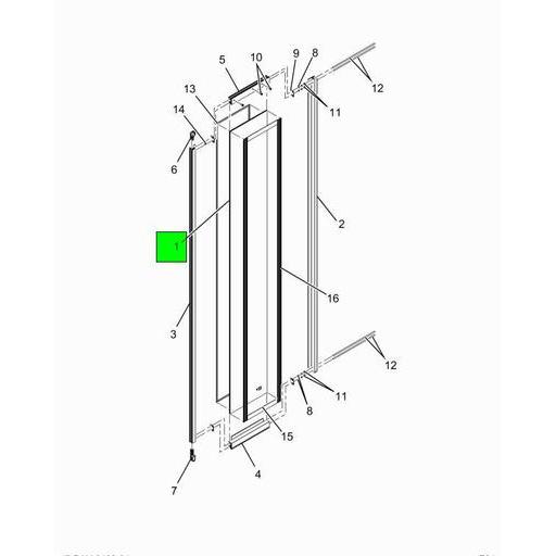 4236541C3 Navistar International | Laminated Clear Door Glass - Long ...
