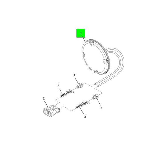 3716182C1 Navistar International | 7-Inch LED Back-Up Light Weld-On ...