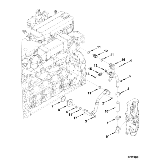 5283037 Cummins | Water Inlet Tube | Source One Parts Center