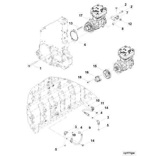 4337592 Cummins | Air Compressor Head Kit | Source One Parts Center