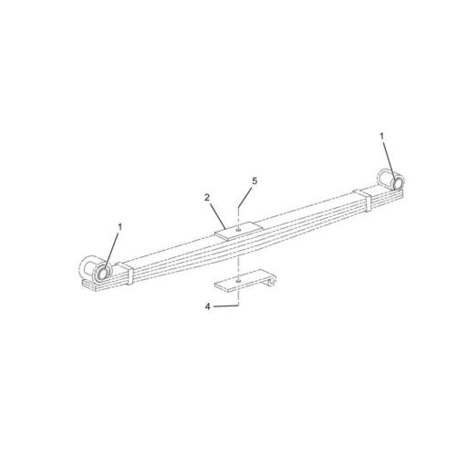 3528815C1 Navistar International | Chassis Spring 18K Parabolic Tapered ...