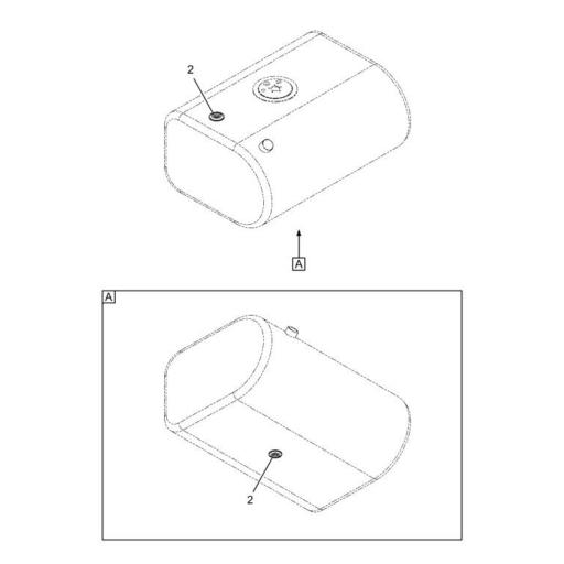 2506440C93 Navistar International | Fuel Tank 70-Gallon D-Type Service ...