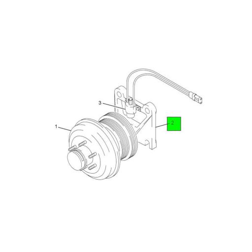 2500654C91 Navistar International | Fan Drive Pulley Hub with Idler ...