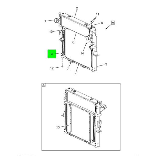 2522412C91 Navistar International | Radiator Left Hand Side Assembly ...