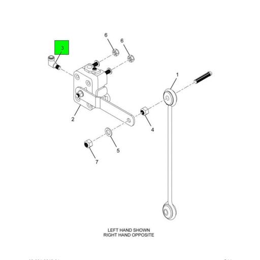 2024442C1 Navistar International | Elbow Fitting Quick-Connect 3/8 in ...