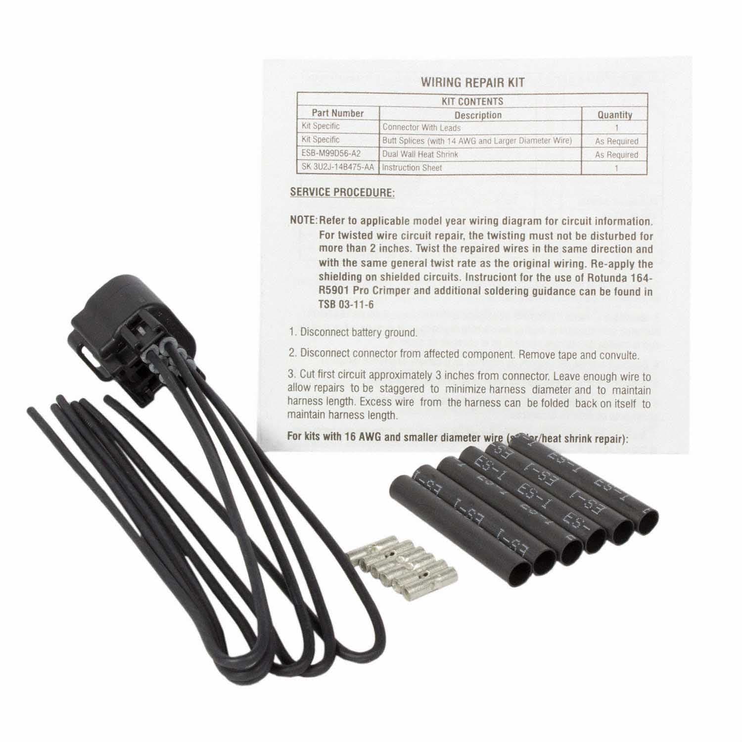 WPT978 Ford | Egr Sensor Connector Exhaust Gas Recirculation EGR Wire ...