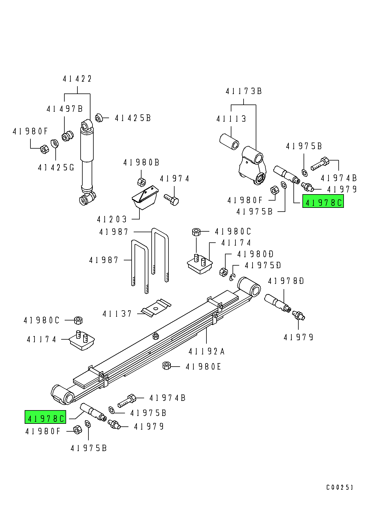 MK432737 Mitsubishi FUSO | Rear Suspension Spring Pin | Source One ...