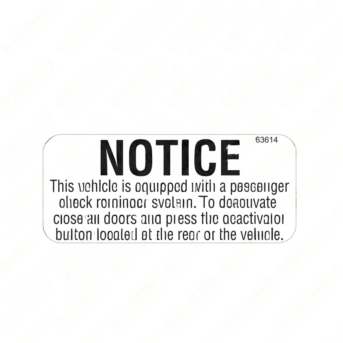 163614 Thomas Built Bus | School Bus Decal - Passenger Check Reminder ...