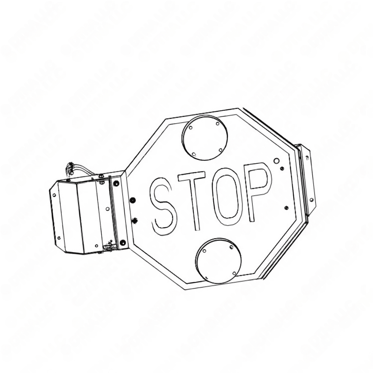 138710 Thomas Built Bus | Air Stop Arm Complete Assembly Rear School ...