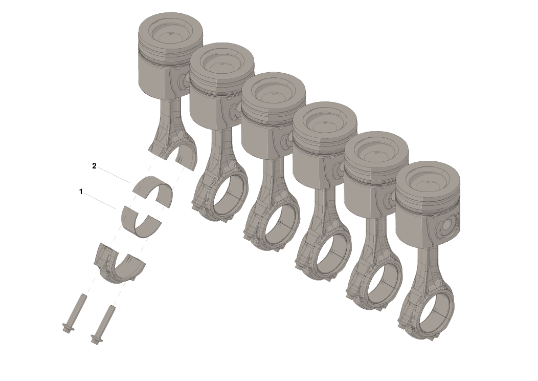 3967060 | Cummins® | Connection Rod Bearing 025 Kit | Source One Parts ...