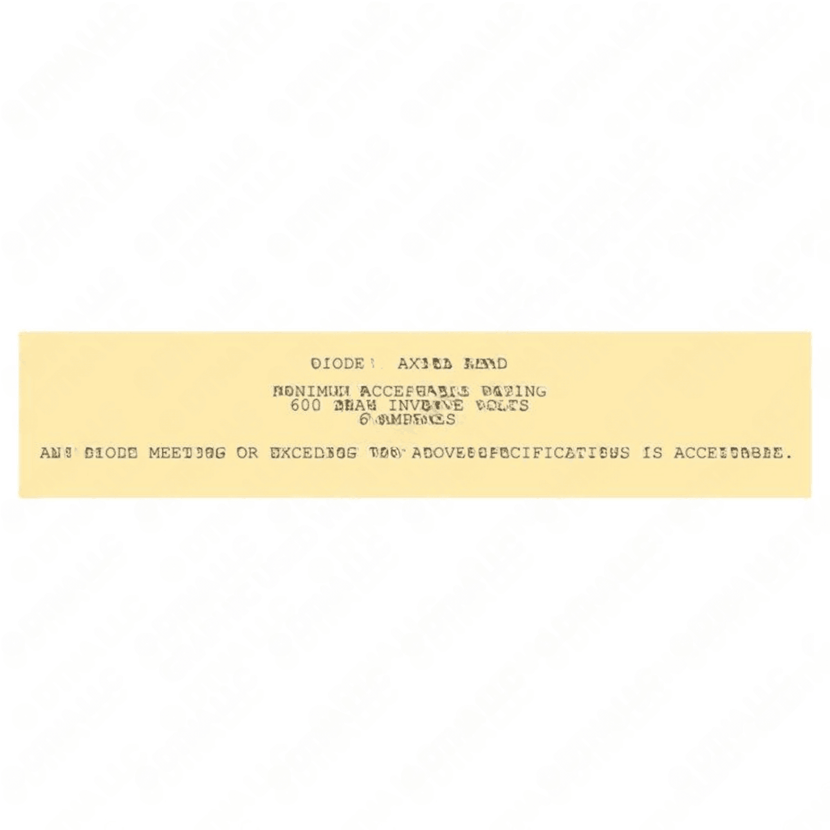 52000435 Thomas Built Bus | Diode 6 A 600 V | Source One Parts Center