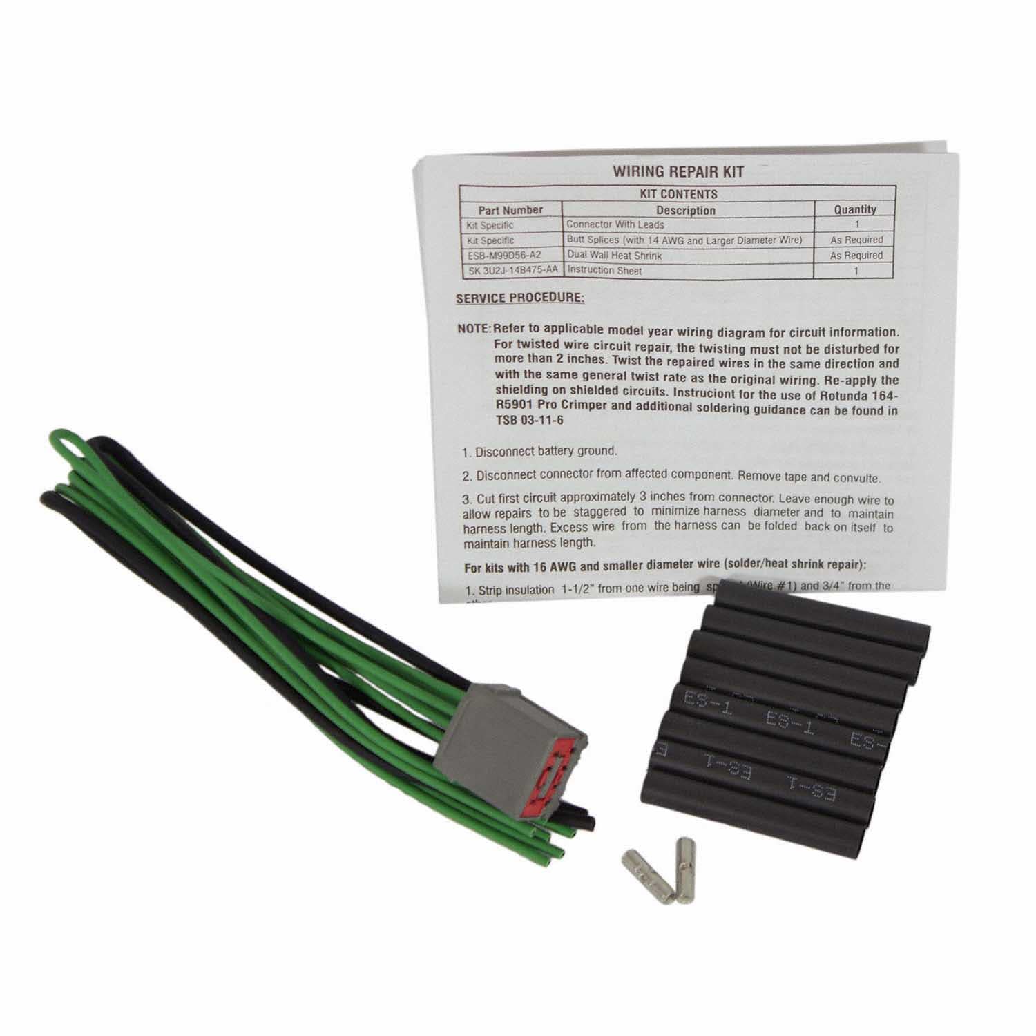 WPT1212 Ford | Rear Window Wiper Motor Connector Wire | Source One ...