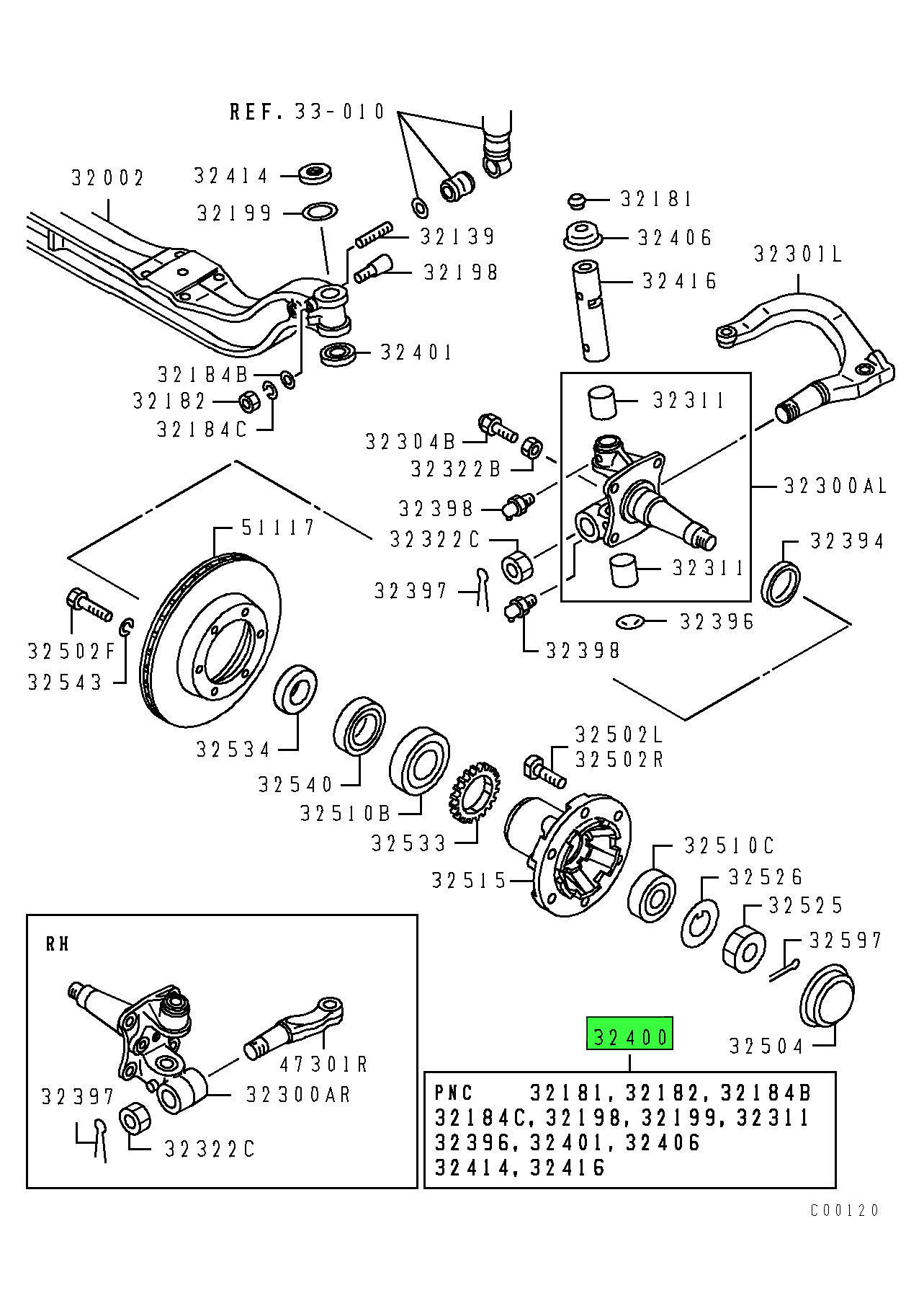 MK712523 | Genuine Mitsubishi FUSO® Kingpin Kit | Source One Parts Center