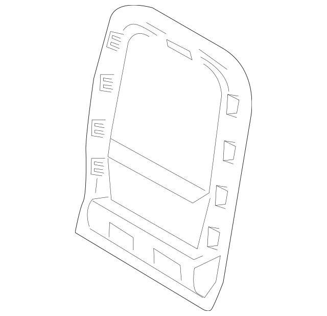 DP5Z5460763DA Ford | Seat Back Panel Cap Trim - Left Right Front ...