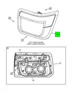 2515409C92 Navistar International | Left Hand Mic Bezel Head Light ...