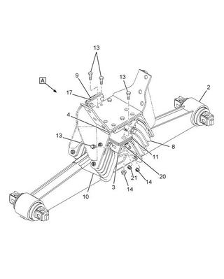 H66633004 Navistar International | Rear Spring Saddle BM HMX460 ...