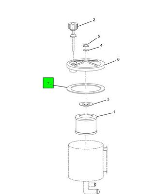 597662C1 Navistar International | Power Steering Reservoir Cover Gasket ...