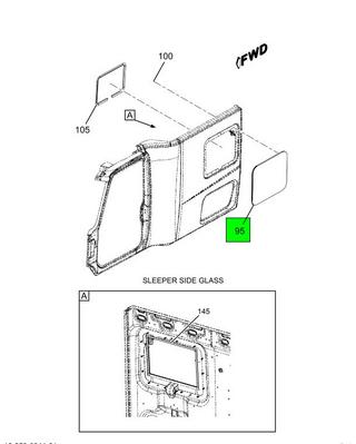 3599748C96 Navistar International | Vent Window Slider Assembly ...