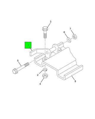 H57550001 Navistar International | Shock Absorber Mounting Bracket ...